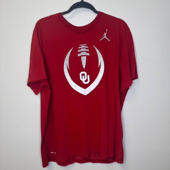 Nike | Shirts | Nike Jordan Oklahoma Sooners Football Graphic Tee ...